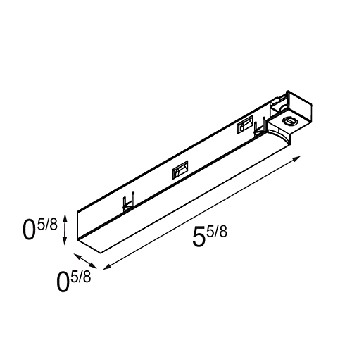 Pista Track 48V Surface profile 118.1 inch White Structure | Modular ...