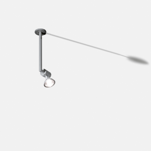 Modupoint Round Halogen Recessed 1x DE Aluminium Matt - Black Matt ...