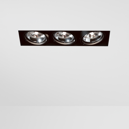 FFD_Multiple Recessed Trimless Adjustable AR111 3x DE Black Matt ...