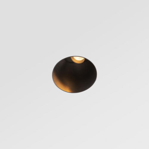 Thimble Recessed Trimless Adjustable 70 1x LED 2700K Medium DE Black ...