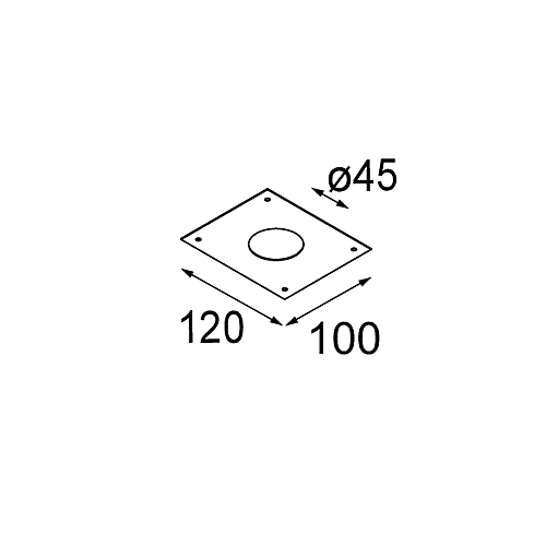 Minude Out Recessed 49 23 1x IP54 LED 2700K Medium DE Bronze Brushed ...