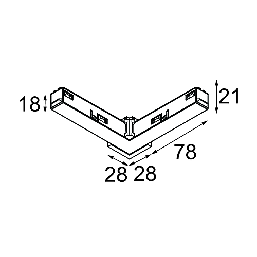 Pista track 48V surface profile 1m black struc | Architectural lighting ...