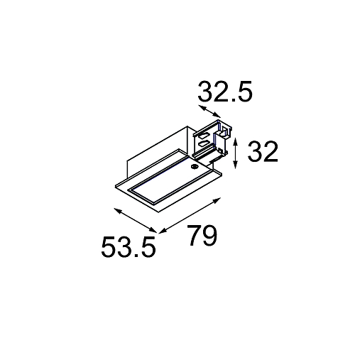 Track recessed 2m black | Architectural lighting | Modular Lighting ...