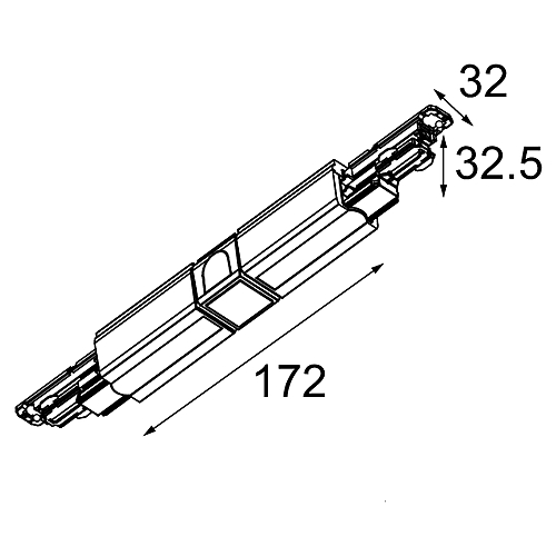 Track surface profile 1m dali white shiny | Architectural lighting ...