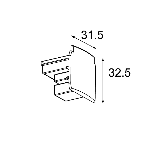 Track recessed profile 2m dali white shiny | Architectural lighting ...